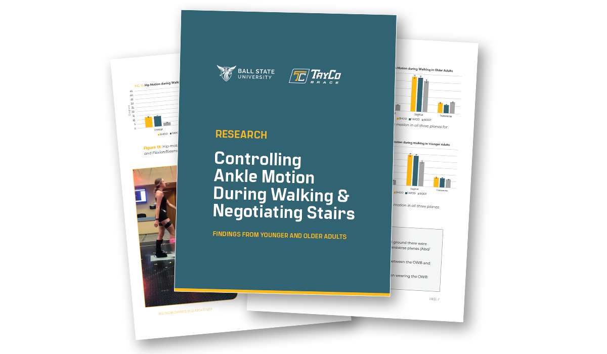 BSU Research Study - TayCo Brace vs Walking Boot